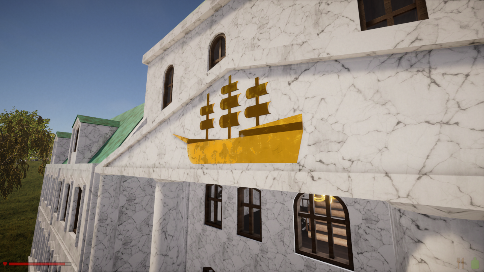Golden ship decoration - Blueprints - Rising World